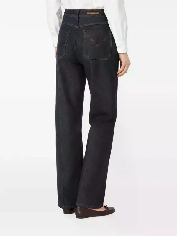 Max Mara Pressed-crease Straight-leg Jeans