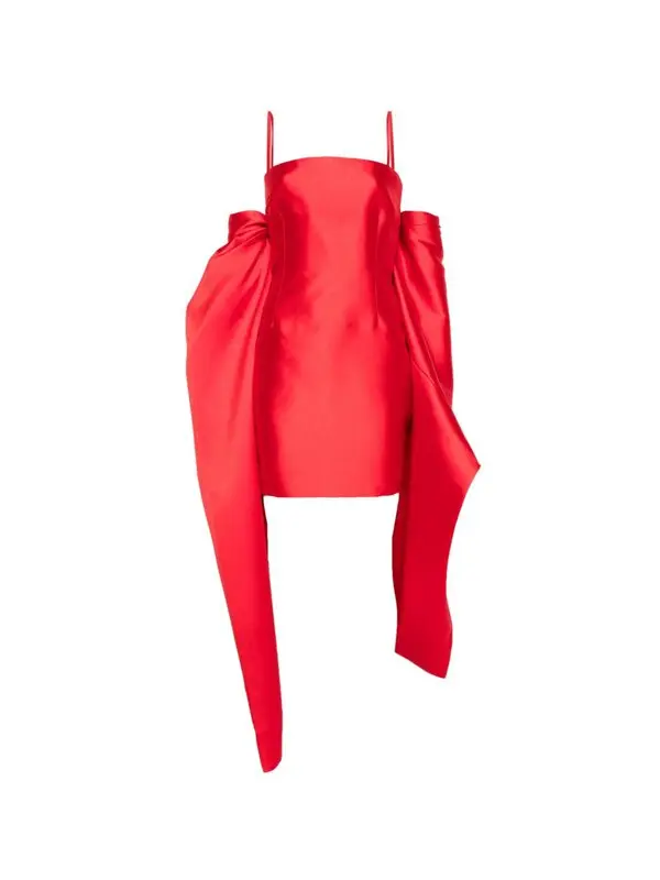 Solace London Bessette Mini Dress - Red