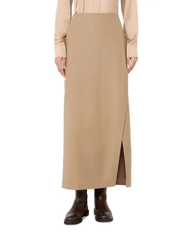 Max Mara Mstdivo Wool Maxi Skirt