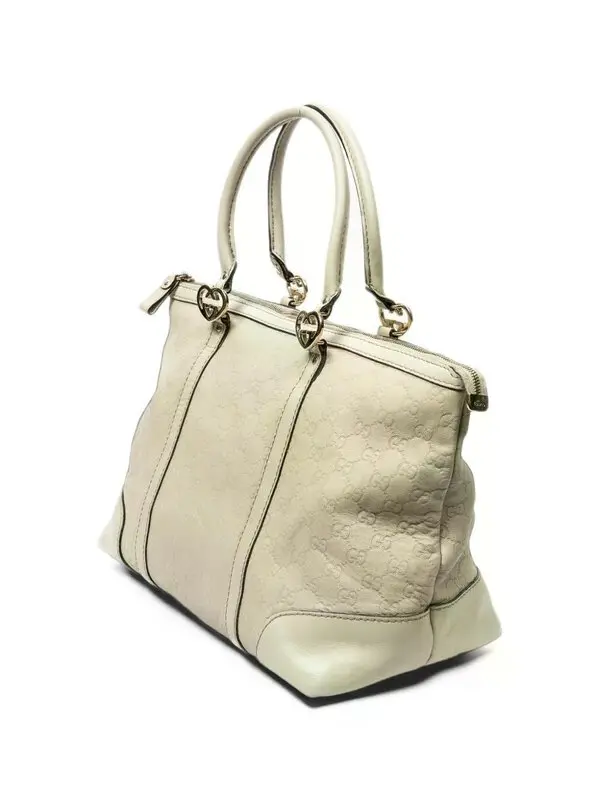 Gucci Lovely Heart Guccissima Tote Bag - Neutrals