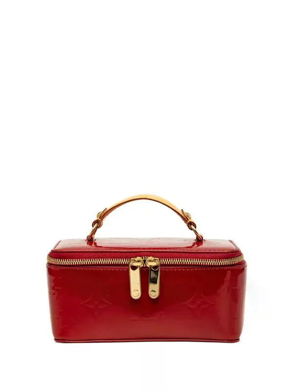 LOUIS VUITTON 2010 Monogram Vernis Jewelry Case Vanity Bag - Red