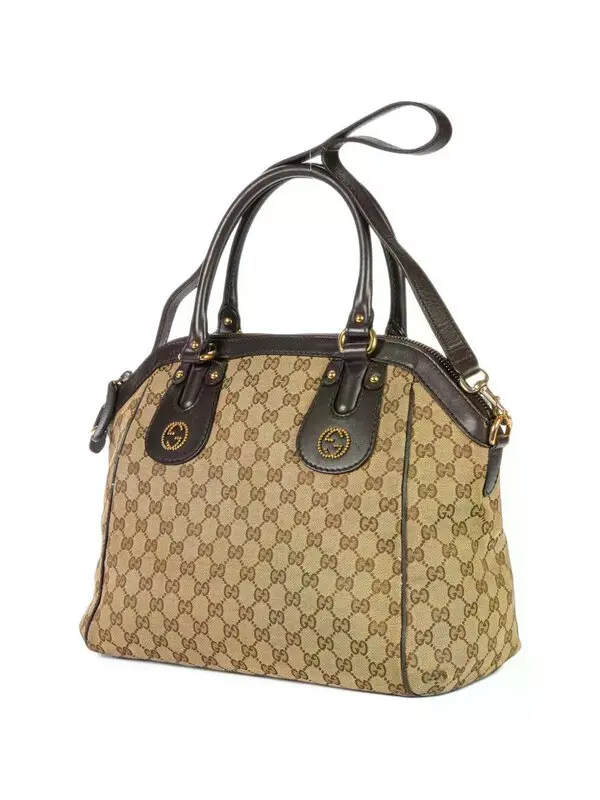 Gucci Scarlett Gg Monogram Shoulder Bag - Neutrals