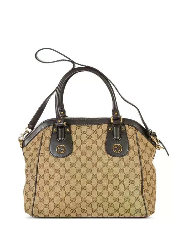 Gucci Scarlett Gg Monogram Shoulder Bag - Beige Brown