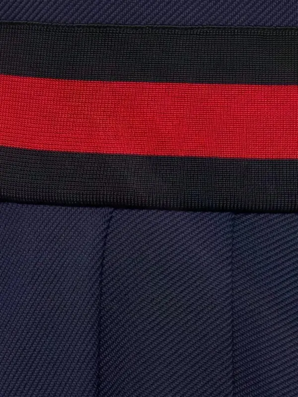 Gucci Web-stripe Pleated Mini Dress