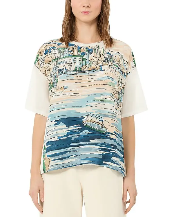 Max Mara Wkdterzo Silk Front Top
