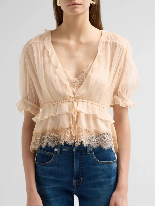 Ulla Johnson Selene Puff-sleeve Top