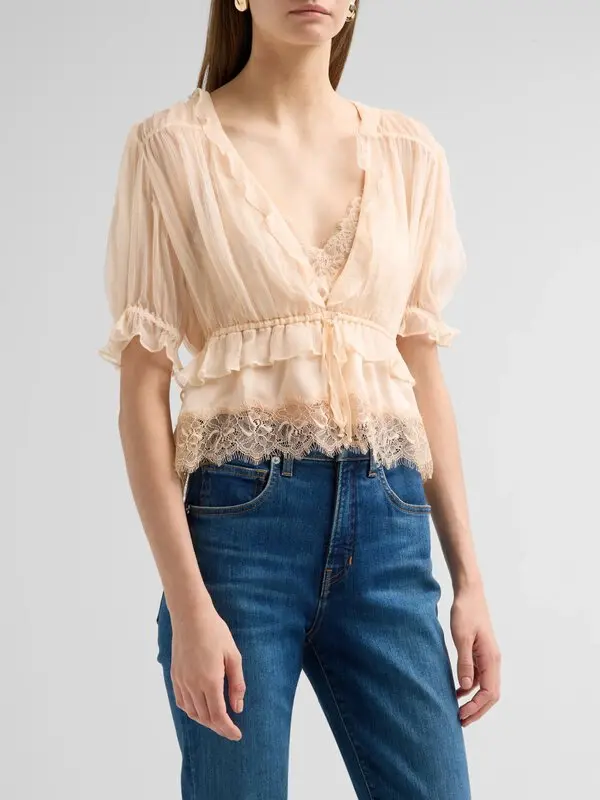 Ulla Johnson Selene Puff-sleeve Top