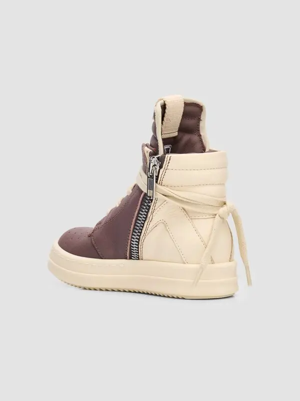 Rick Owens Baby's​ Geobaskets Leather High-top Sneakers - Grape