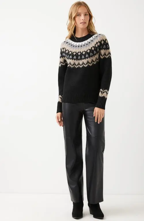 Karen Kane Jacquard Crewneck Sweater