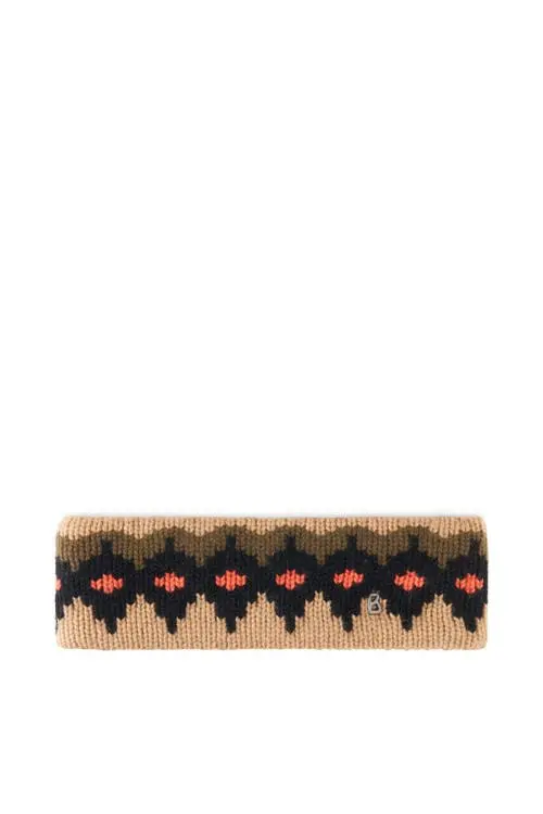Bogner Loca Cashmere Headband - Camel/olive/black
