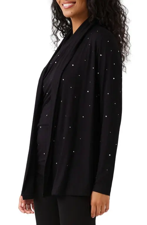 Karen Kane Embellished Open Front Drape Cardigan