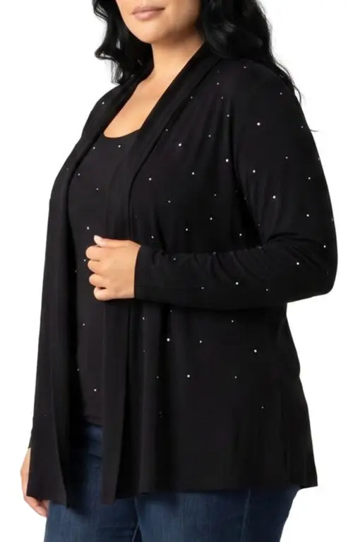 Karen Kane Embellished Draped Cardigan