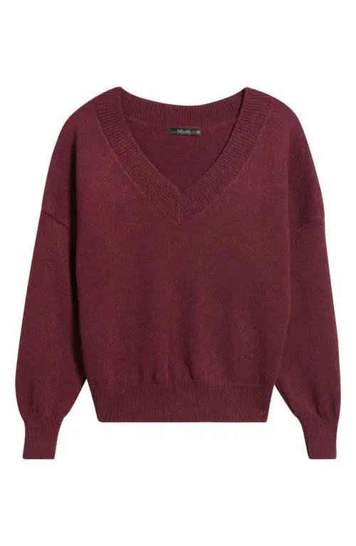 Deluc Boggle V-neck Sweater - Bordeaux