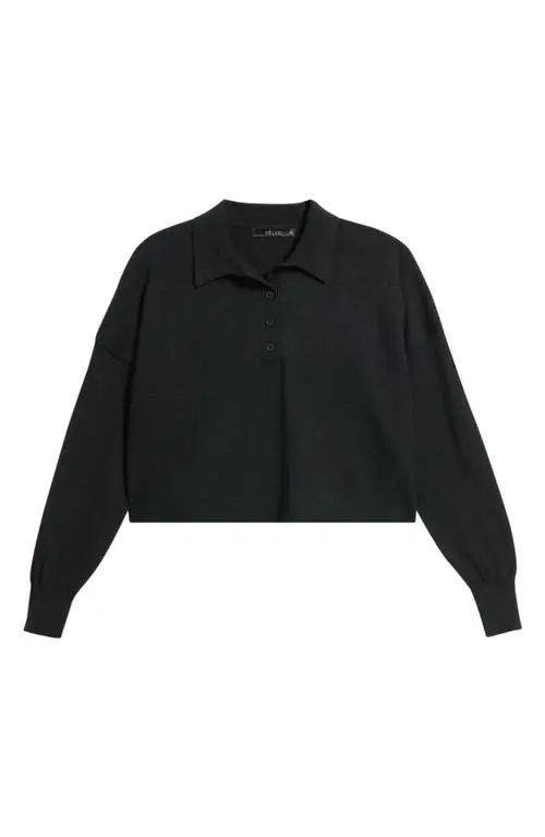 Deluc Rila Polo Sweater - Black