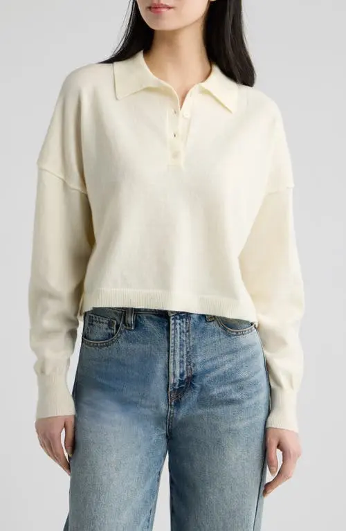 Deluc Rila Polo Sweater - Ecru