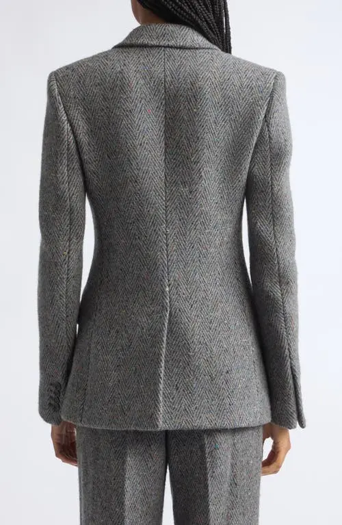 Gabriela Hearst Leiva Cashmere & Wool Herringbone Jacket