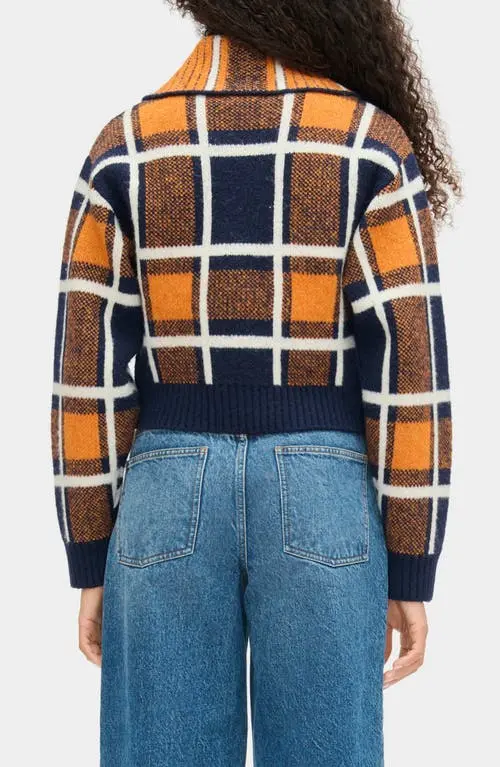 ALIGNE Carmen Plaid Knit Jacket