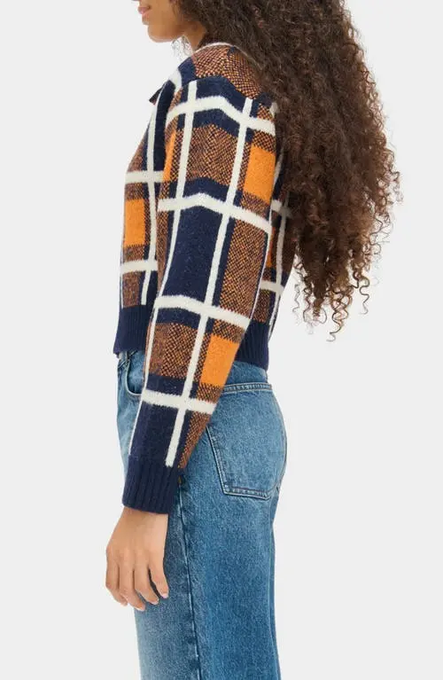 ALIGNE Carmen Plaid Knit Jacket