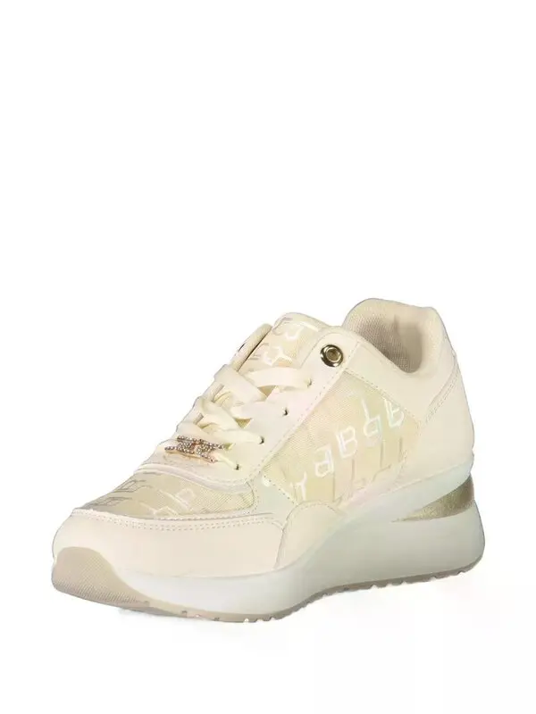 LAURA BIAGIOTTI Logo-pattern Wedge Sneakers