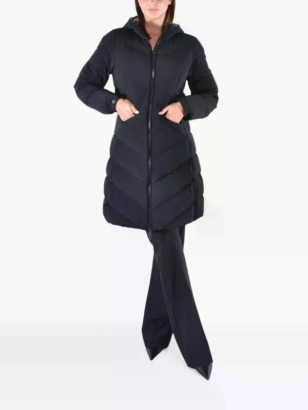AFTER/LABEL Lofoten Chevron-quilted Hooded Coat