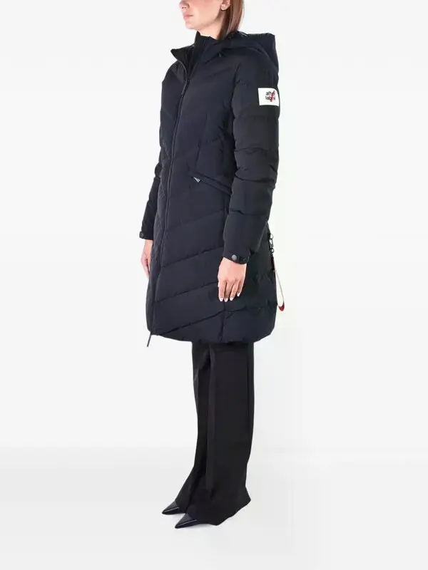AFTER/LABEL Lofoten Chevron-quilted Hooded Coat