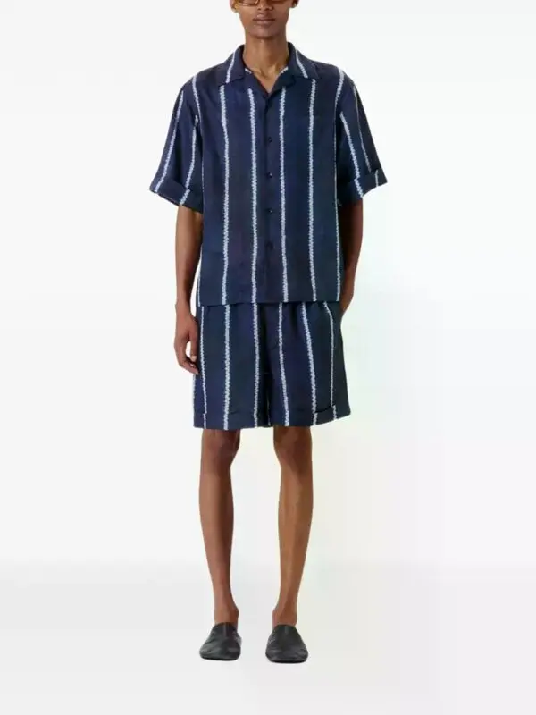 Commas Shibori Stripe Shorts
