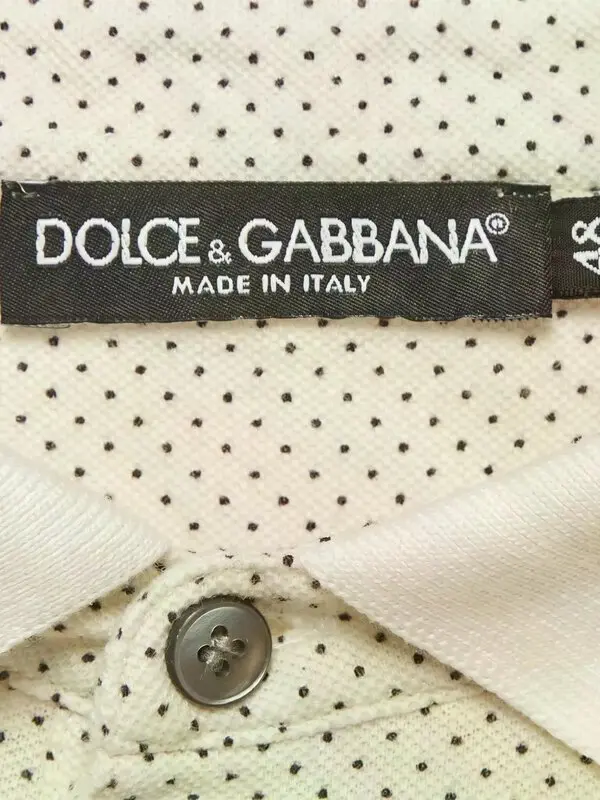 Dolce & Gabbana Cowboy Appliqué Piqué Polo T-shirt