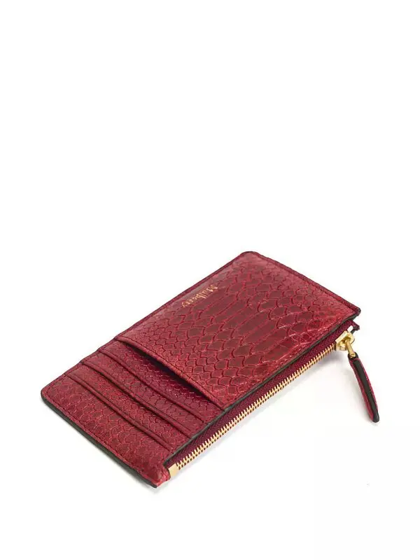 Mulberry Long Continental Snake-effect Card Holder
