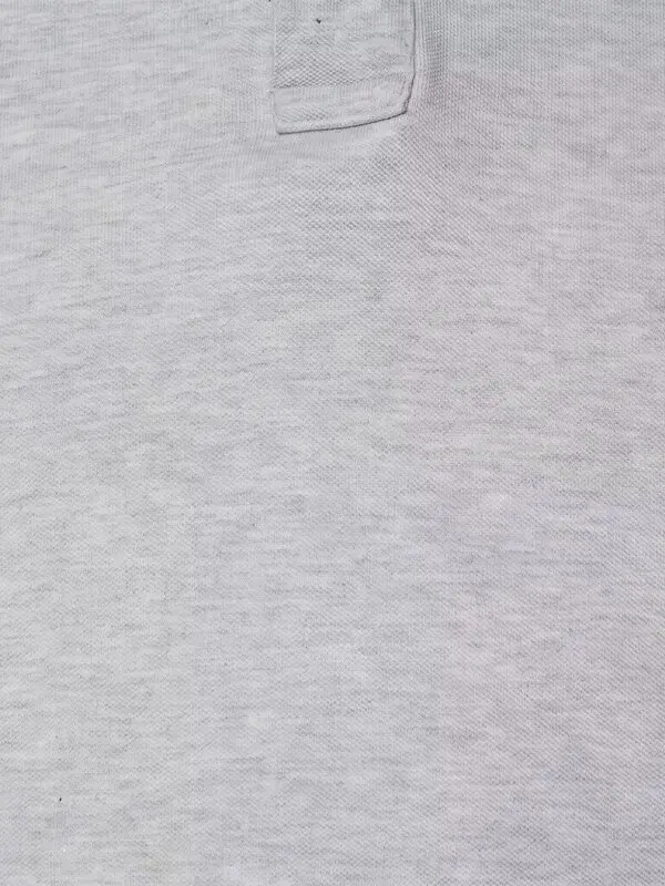 Polo Ralph Lauren Embroidered-logo Piqué-knit Polo Shirt - Grey