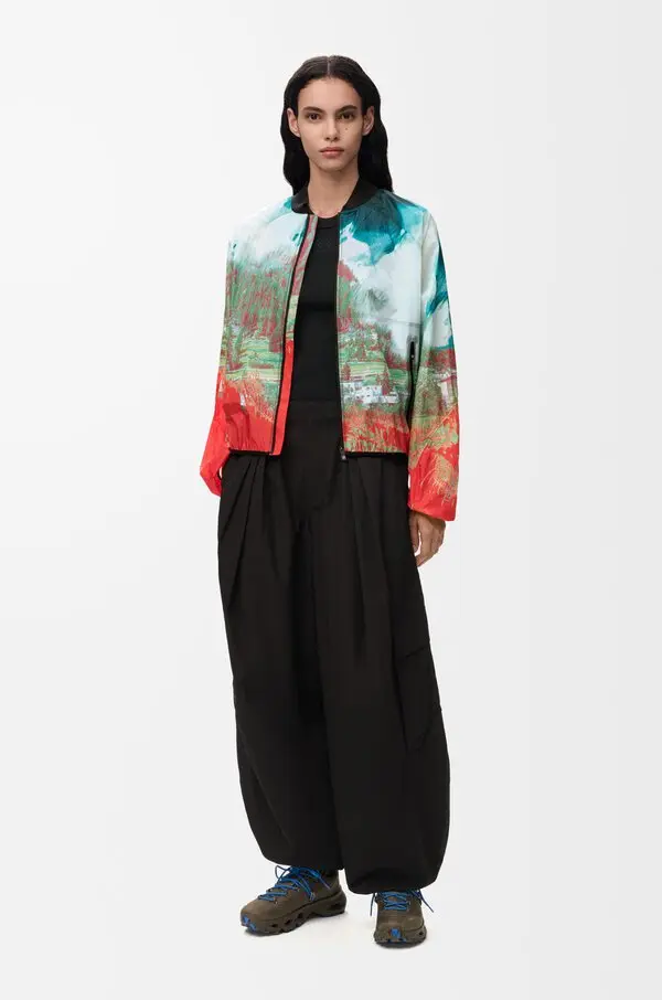 Loewe Zip-up Jacket In Technical Shell - Multicolor