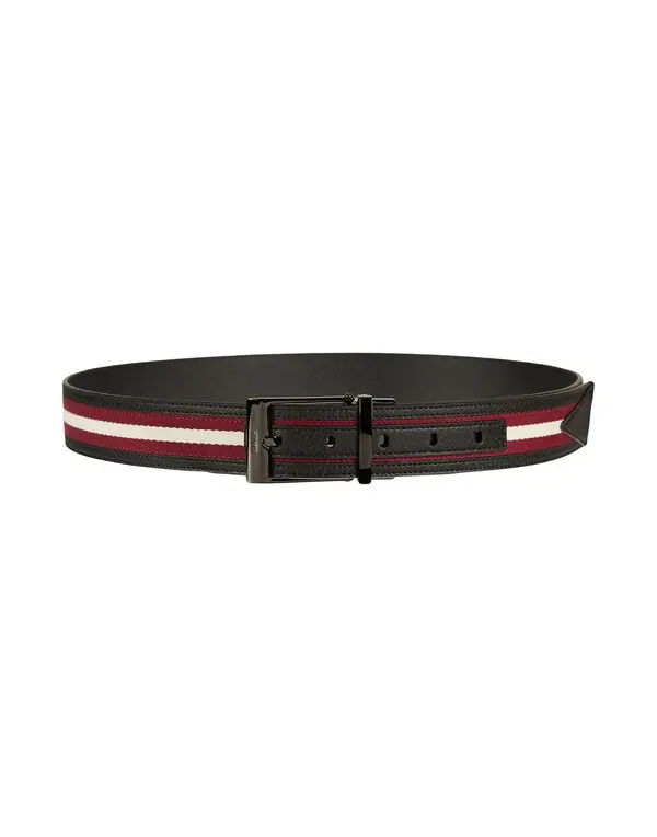 Bally Belt Size Leather, Textile Fibers