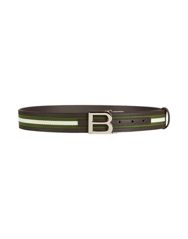 Bally Belt Size Leather, Textile Fibers - Brown