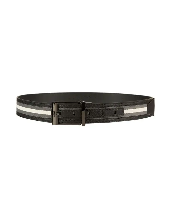 Bally Belt Size Leather, Textile Fibers