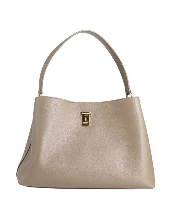 Bally Shoulder Bag Taupe Leather
