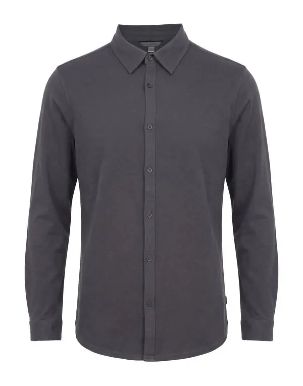 John Varvatos Shirt Charcoal Size Cotton