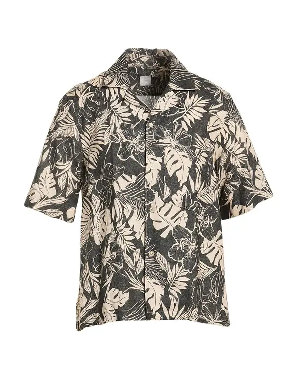Eleventy Shirt Size Linen - Grey