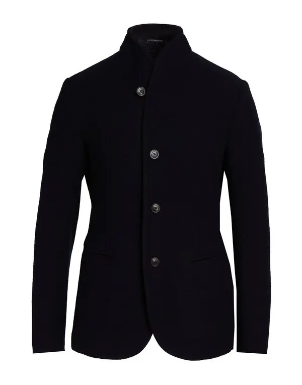 Emporio Armani Coat Midnight Size Wool, Polyamide, Cashmere