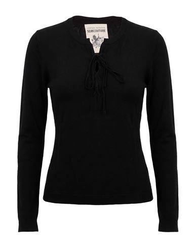 SEMICOUTURE Sweater Size Virgin Wool - Black
