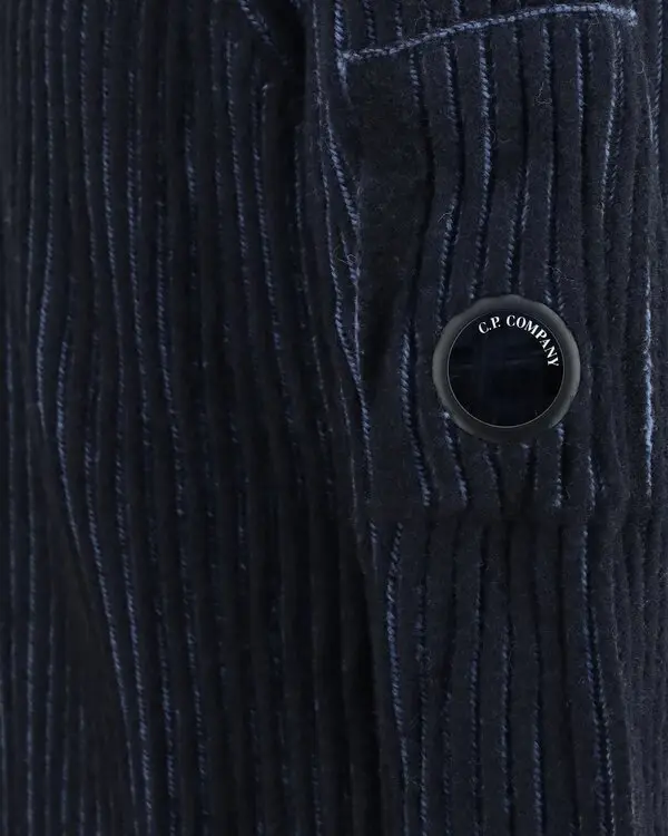 C.P. COMPANY C. P. Copany Ribbed Wool-blend Cardigan Ale