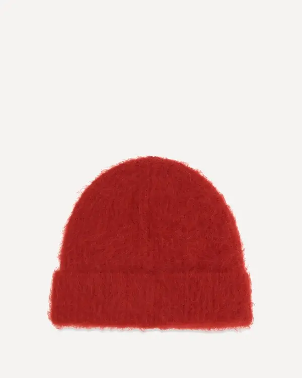 Séfr Fuzzy Alpaca-blend Beanie - Red