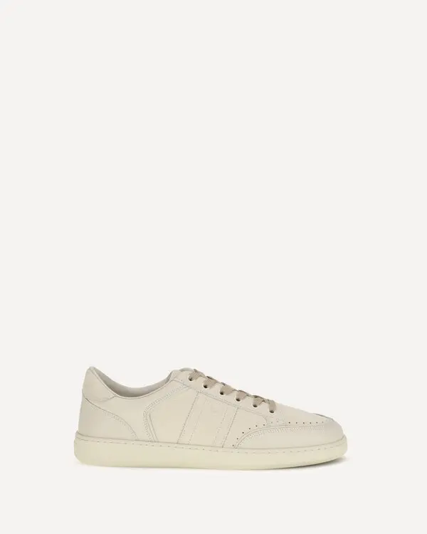 FERRAGAMO Leather Sneakers With Logo