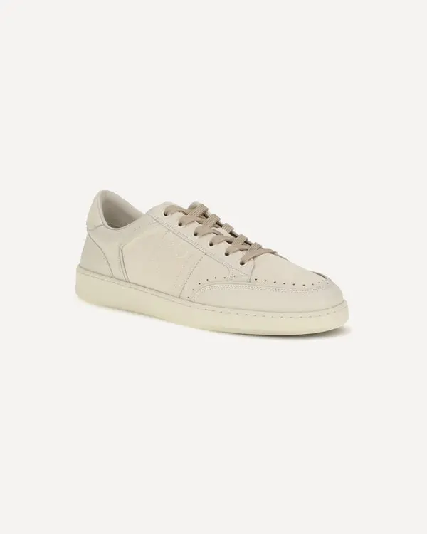 FERRAGAMO Leather Sneakers With Logo