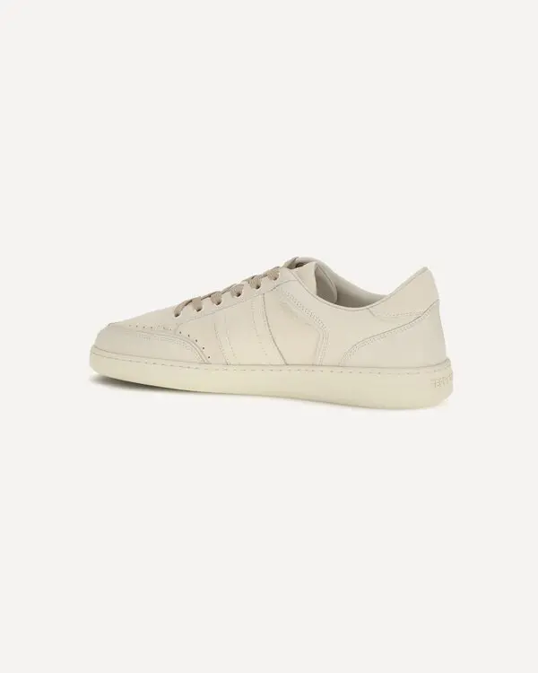 FERRAGAMO Leather Sneakers With Logo