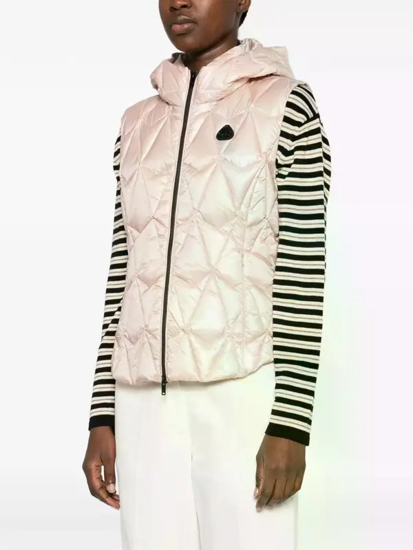 Moose Knuckles Quilted Hooded Gilet - Pink