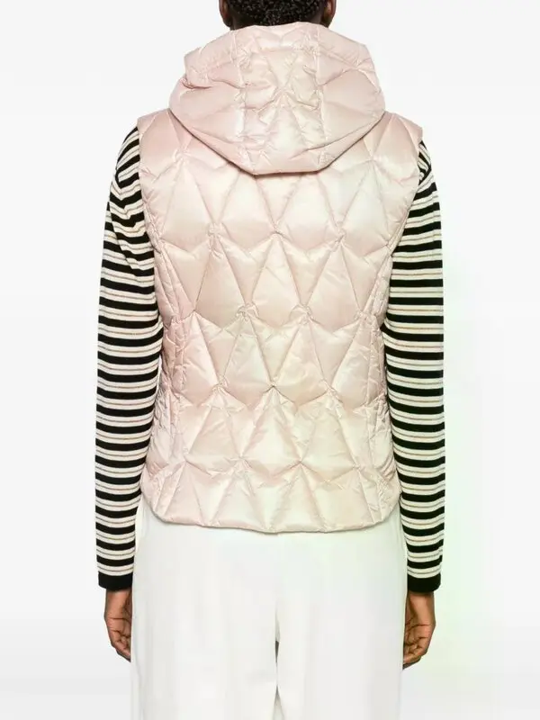 Moose Knuckles Quilted Hooded Gilet - Pink