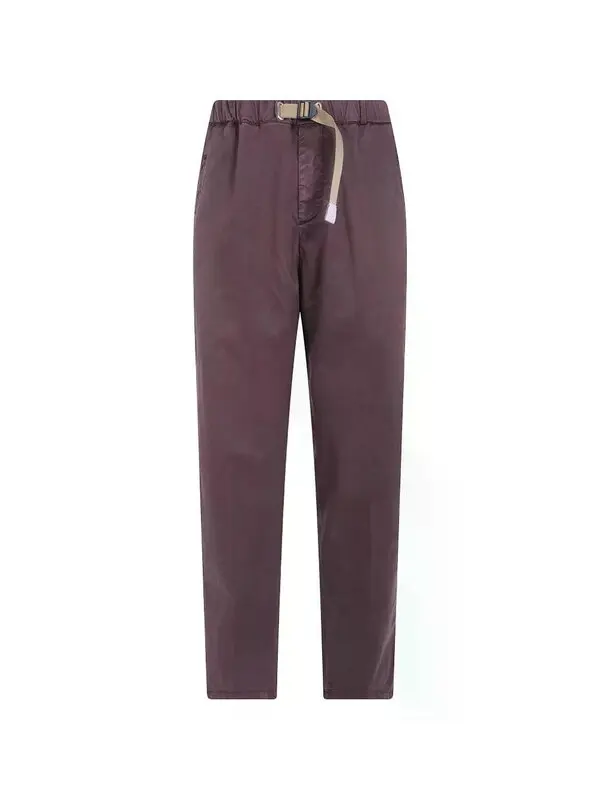 WHITE SAND Belted Straight-leg Trousers