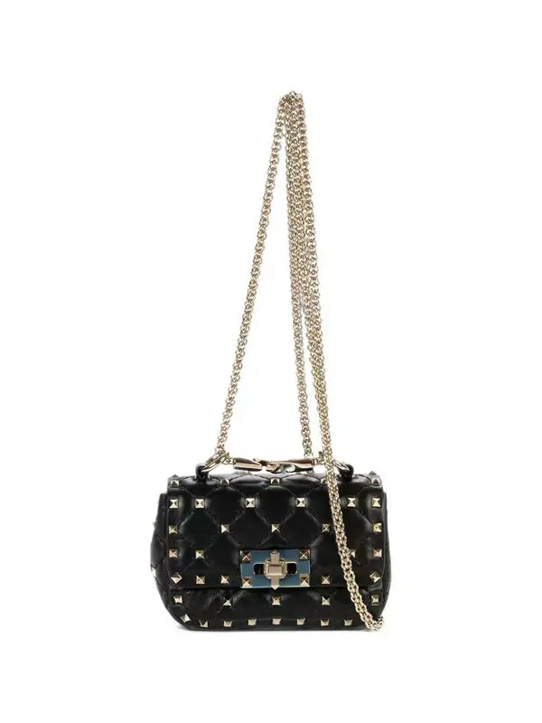 Valentino Garavani Mini Rockstud Spike Shoulder Bag - Black