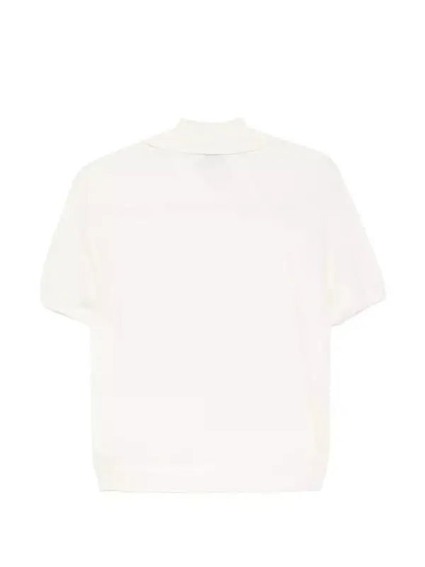 DANIELE FIESOLI Short-sleeves Cashmere Polo Shirt - Neutrals