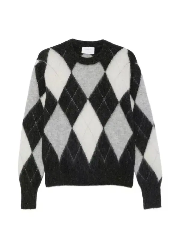 DANIELE FIESOLI Argyle-intarsia Sweater - Black