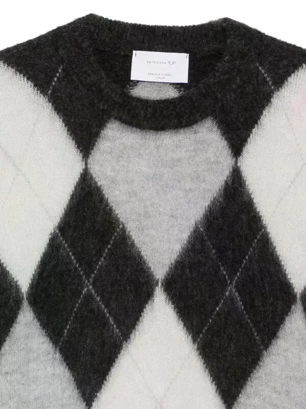 DANIELE FIESOLI Argyle-intarsia Sweater